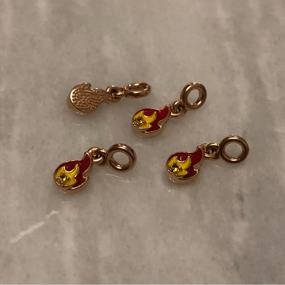 Pandora | Jewelry | Pandora Me Burning Flame Mini Dangle Charm | Poshmark